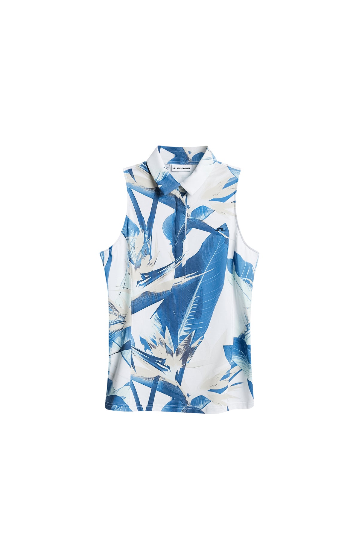 Dena Print Sleeveless Polo / Paradise Skylight M – J.Lindeberg