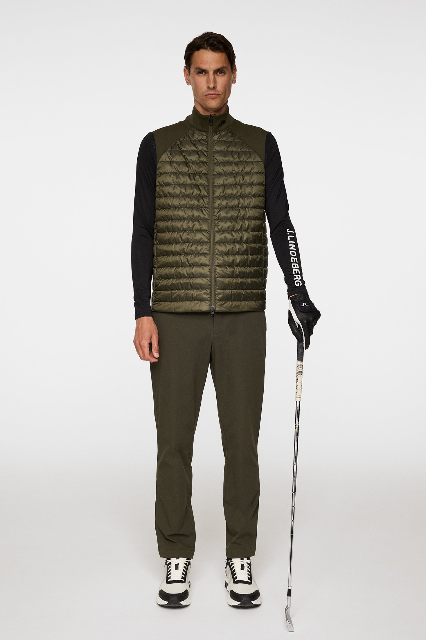 Hayden Quilt Hybrid Vest / Forest Green – J.Lindeberg EU