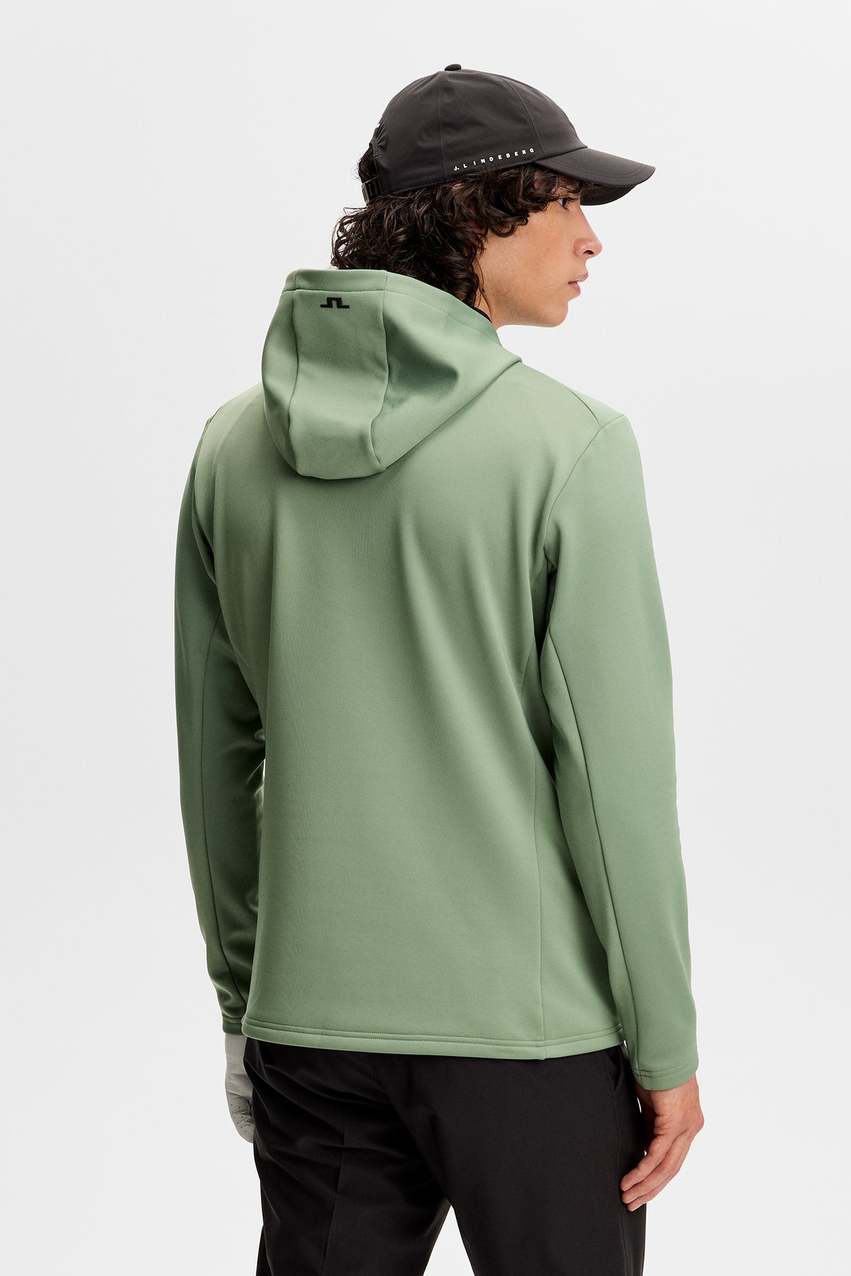 Aerial Quarter Zip Hood / Hedge Green – J.Lindeberg