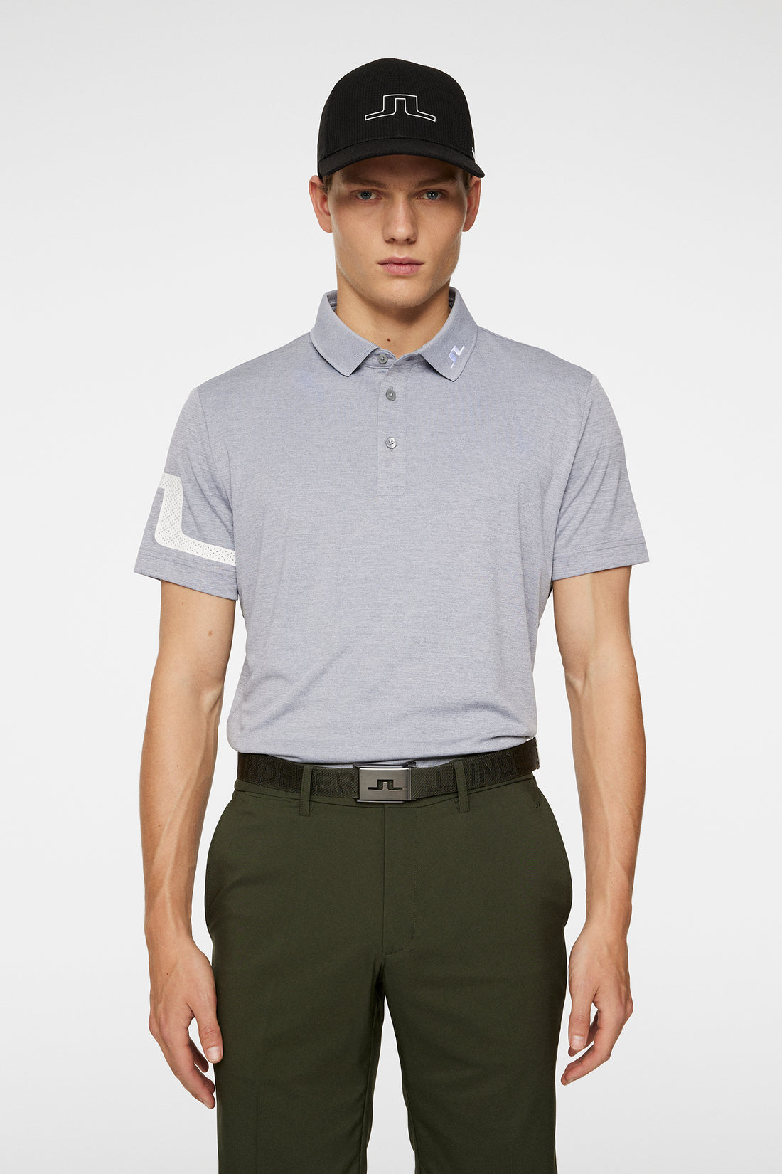 Heath Regular Fit Polo / Medium Grey Melange – J.Lindeberg