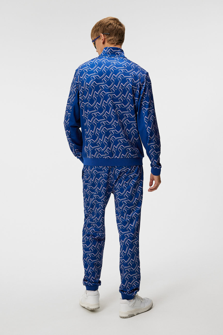 Callum Print Zip Jacket / Outline Bridge Wave Blue – J.Lindeberg