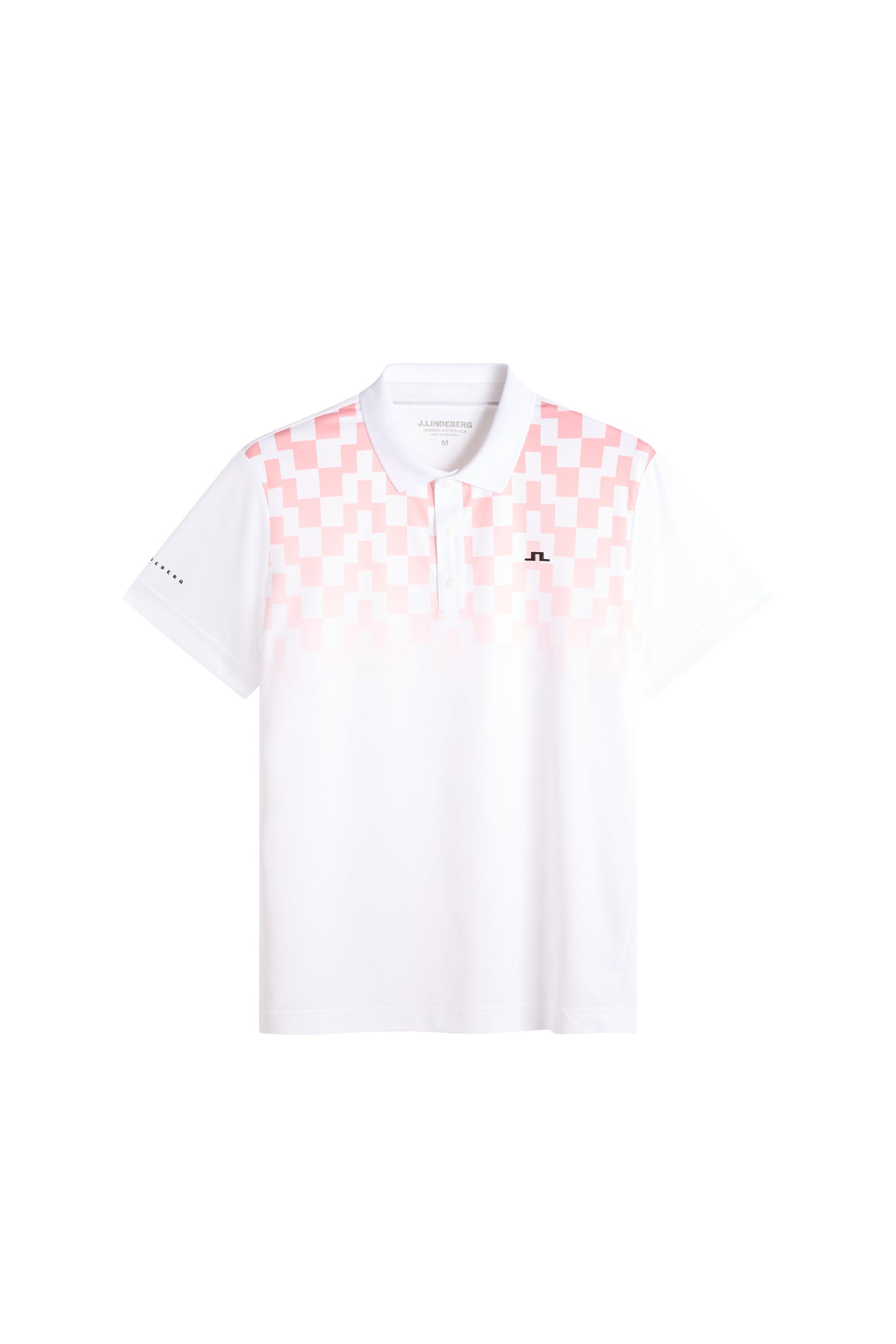 Finn Print Polo / Finn Fade White Pink – J.Lindeberg EU