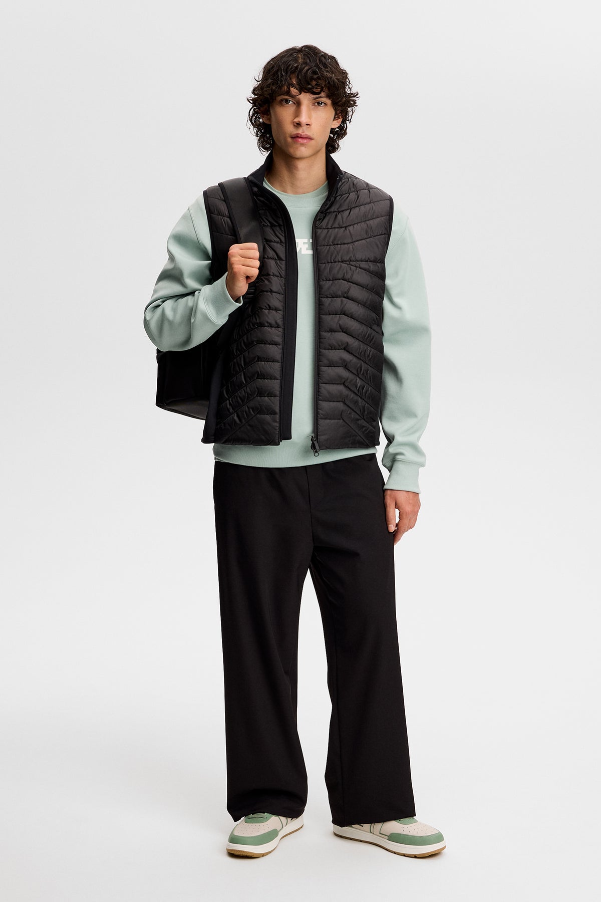 Club Printed Crew Neck / Jadeite – J.Lindeberg