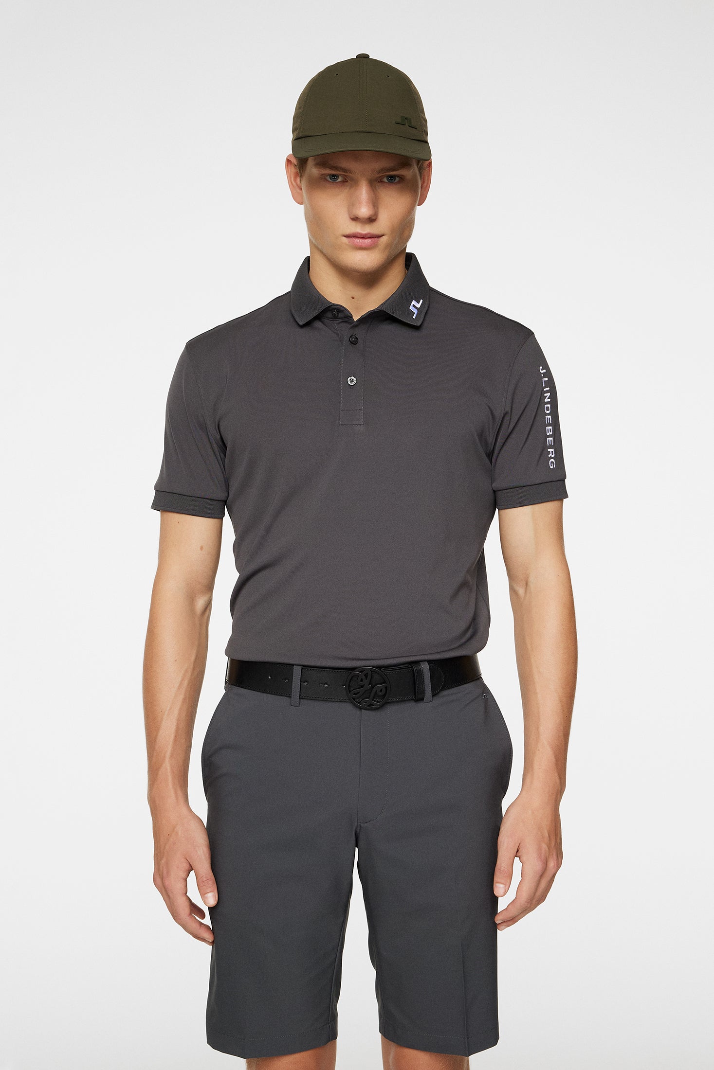 Tour Tech Reg Fit Polo / Asphalt – J.Lindeberg