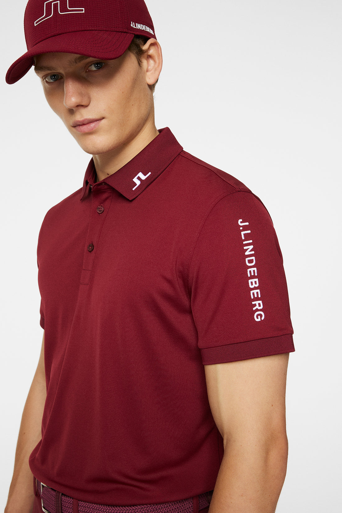 Tour Tech Slim Fit Polo / Cabernet – J.Lindeberg