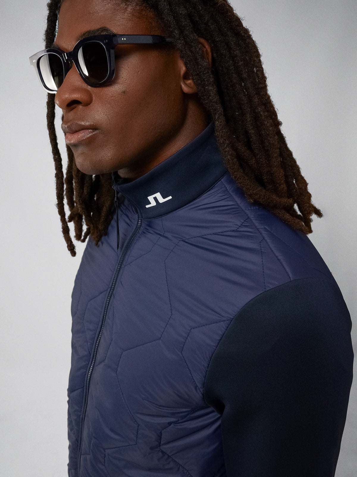 Quilt Hybrid Jacket / JL Navy – J.Lindeberg
