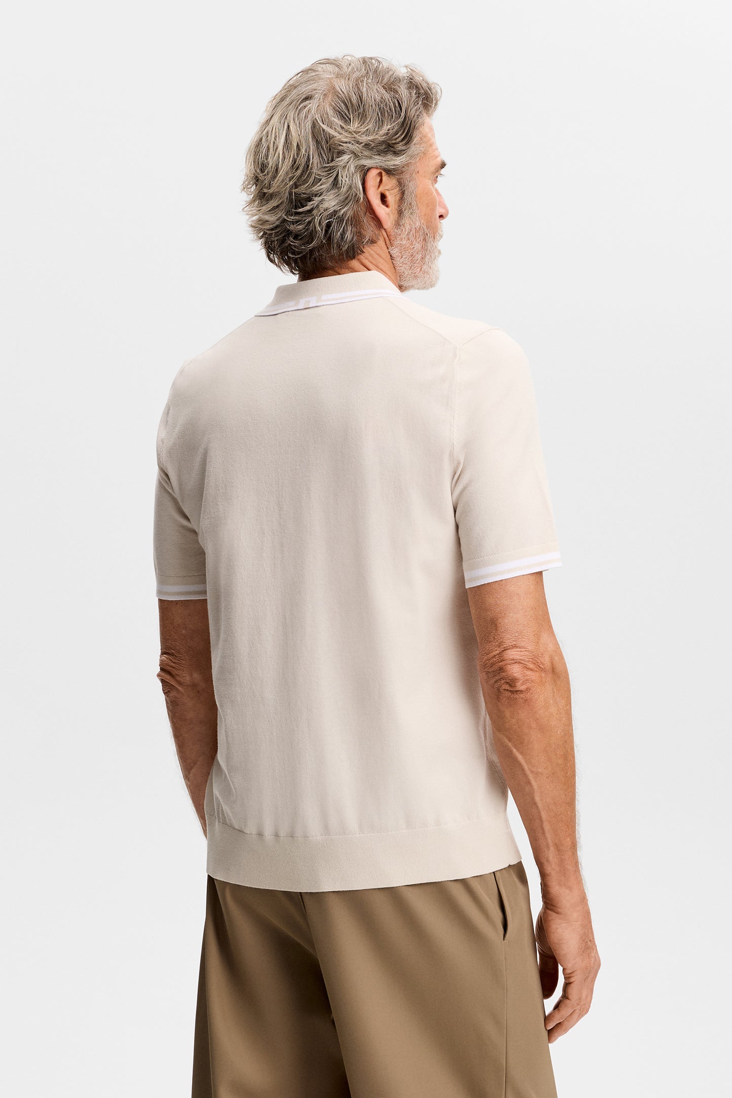 Ramon Knit SS Polo / Moonbeam – J.Lindeberg