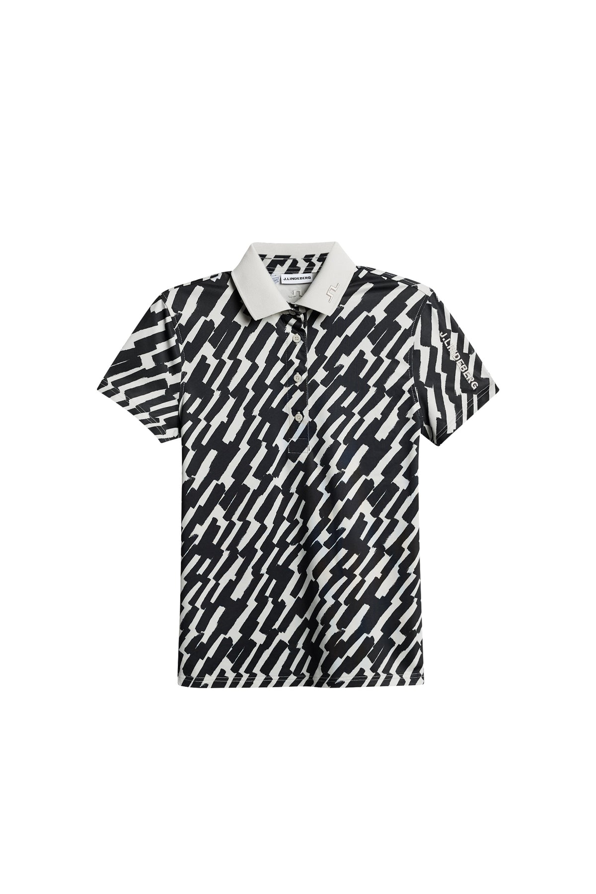 Tour Tech Print Polo / Oak Moonbeam M – J.Lindeberg