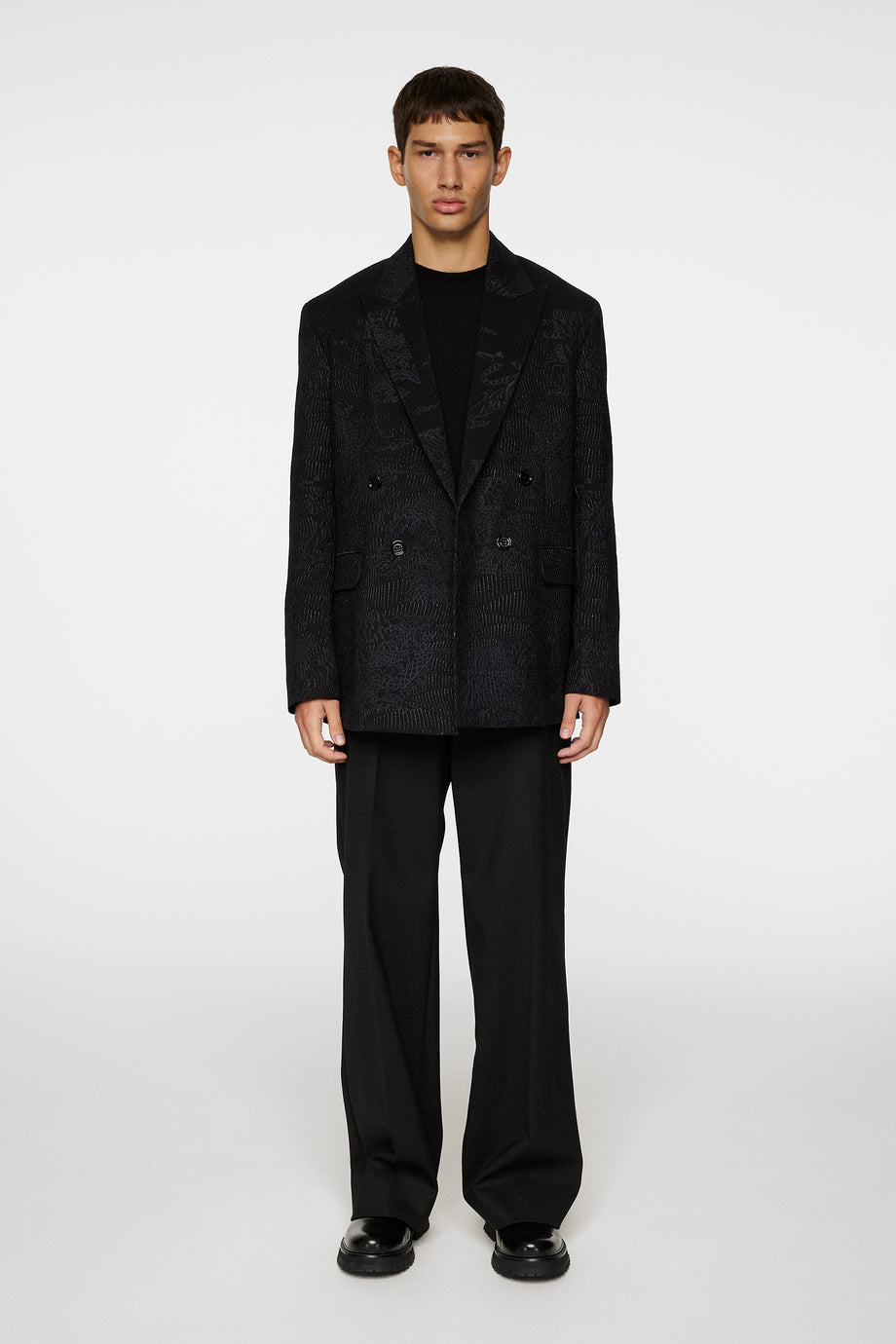 David U Jacquard Blazer / Black – J.Lindeberg