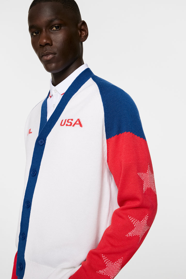 Claude Cardigan / White – J.Lindeberg