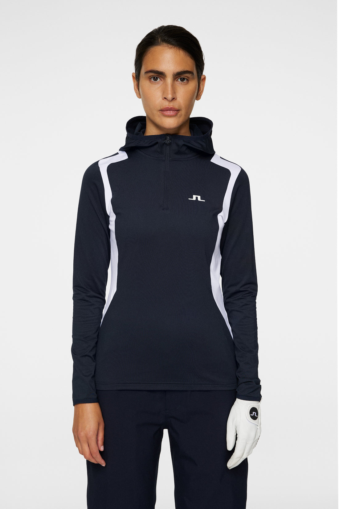 Mae Quarter Zip Hood / JL Navy – J.Lindeberg