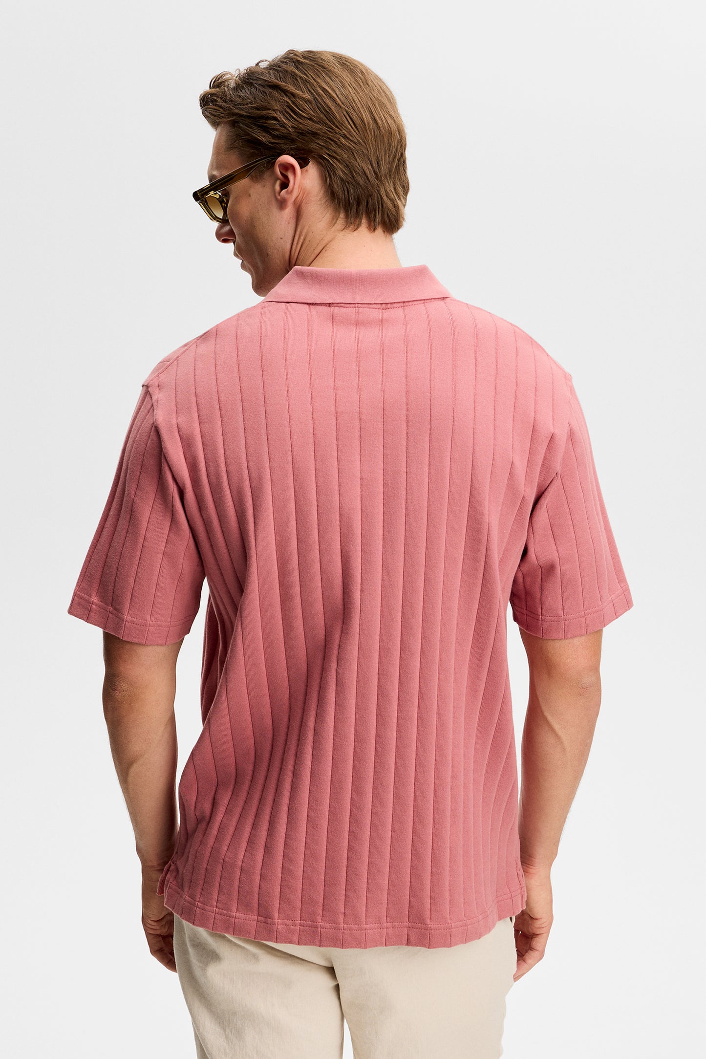 Simon Stripe Polo / Withered Rose – J.Lindeberg