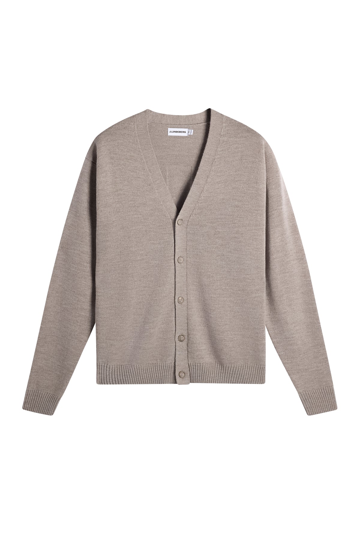 Jared Merino Cardigan / Brindle Melange – J.Lindeberg