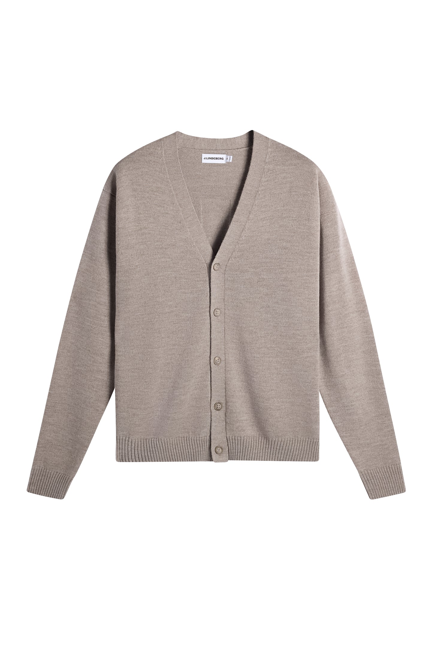 Jared Merino Cardigan / Brindle Melange – J.Lindeberg