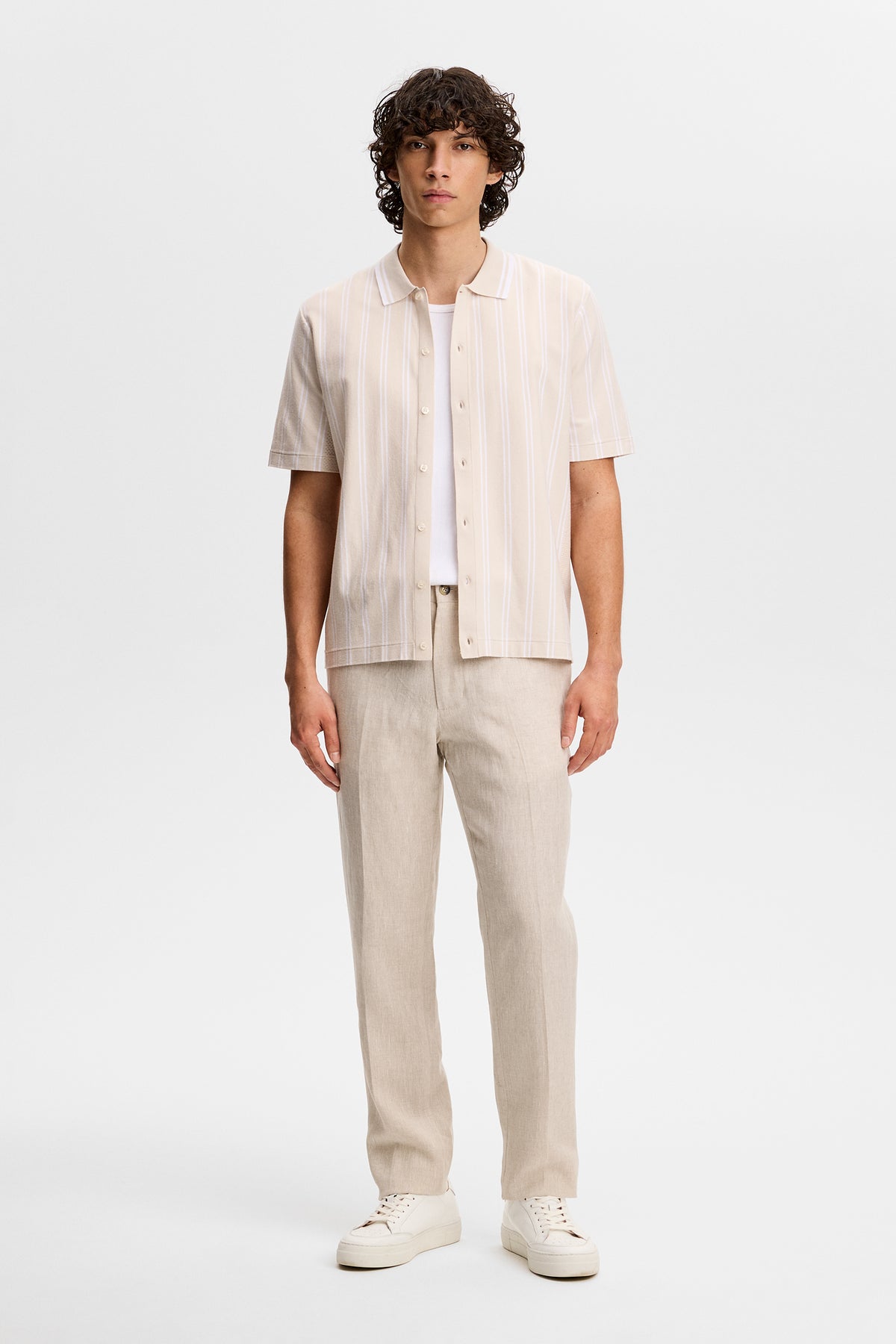 Soren Drape Linen Pants / Moonbeam – J.Lindeberg