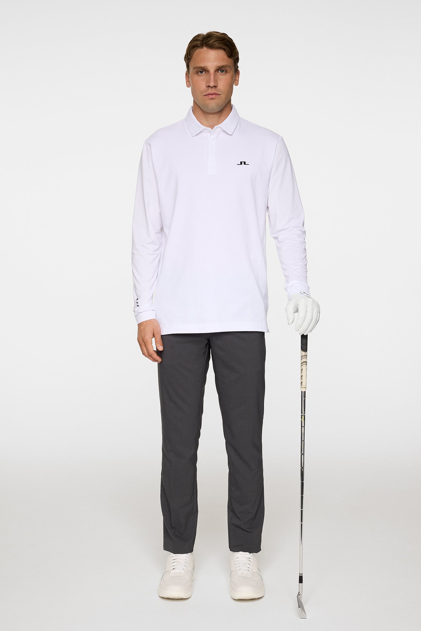Sean Hybrid LS Polo / White – J.Lindeberg EU