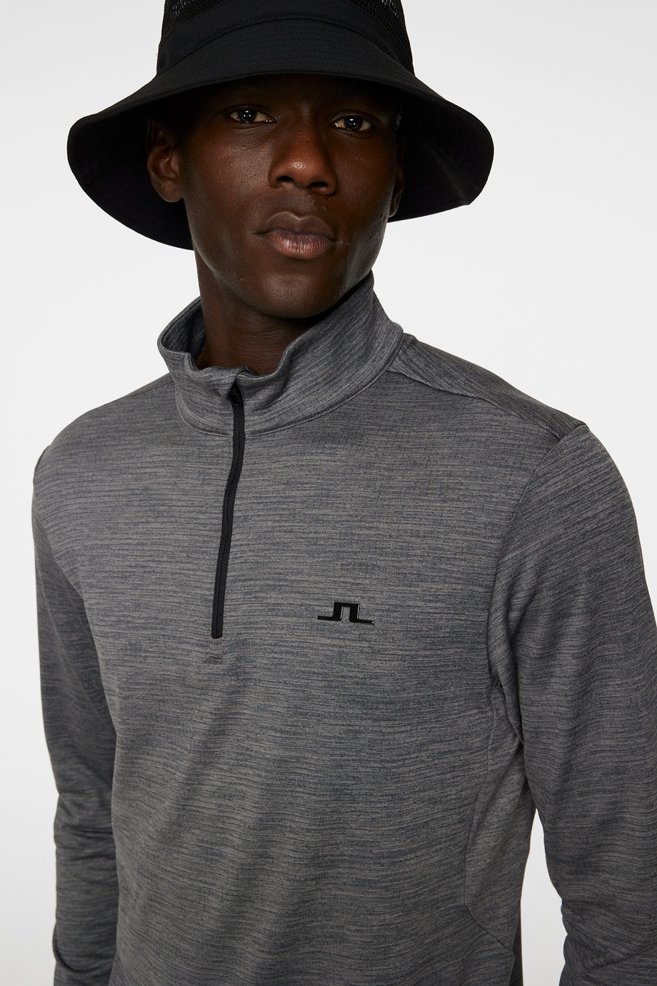 Destry Zip Mid Layer / Dark Grey Melange – J.Lindeberg