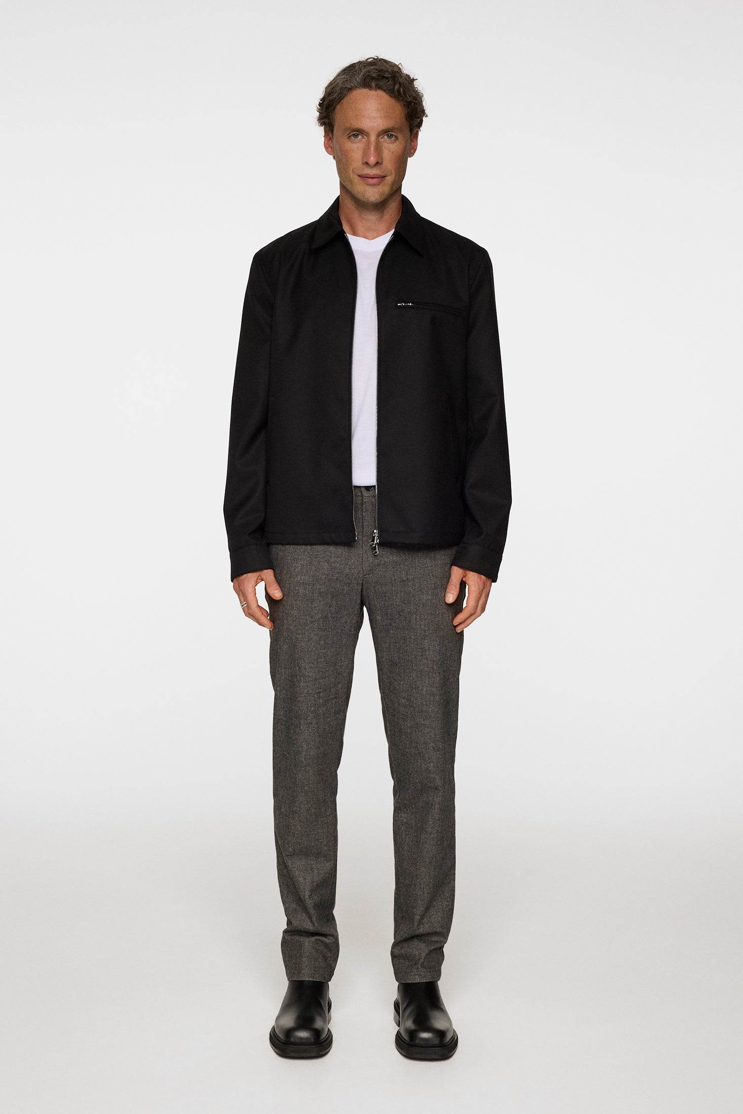 Ched Micro Pattern Pants / Dark Grey Melange – J.Lindeberg EU