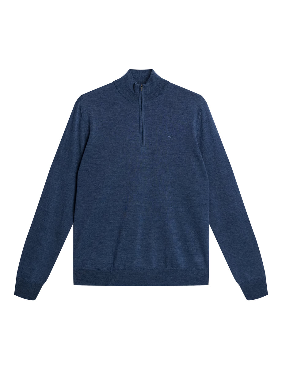 Kiyan Merino Quarter Zip / Key Largo Melange – J.Lindeberg