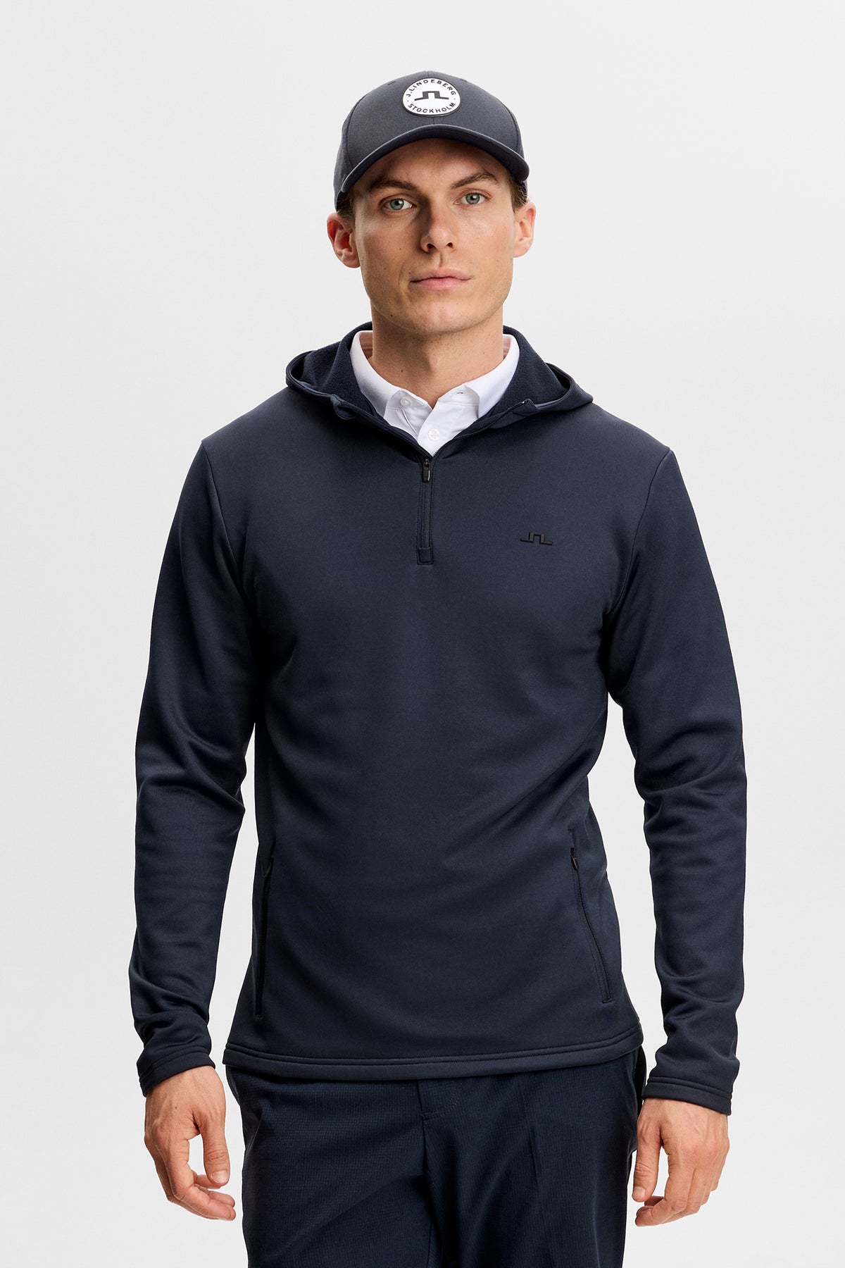 Aerial Quarter Zip Hood / JL Navy – J.Lindeberg