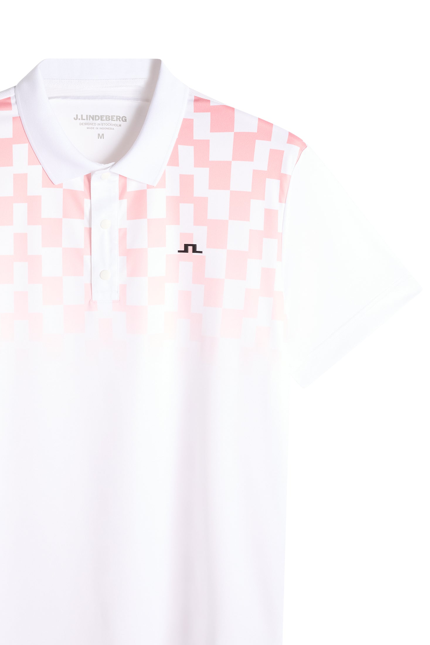 Finn Print Polo / Finn Fade White Pink – J.Lindeberg