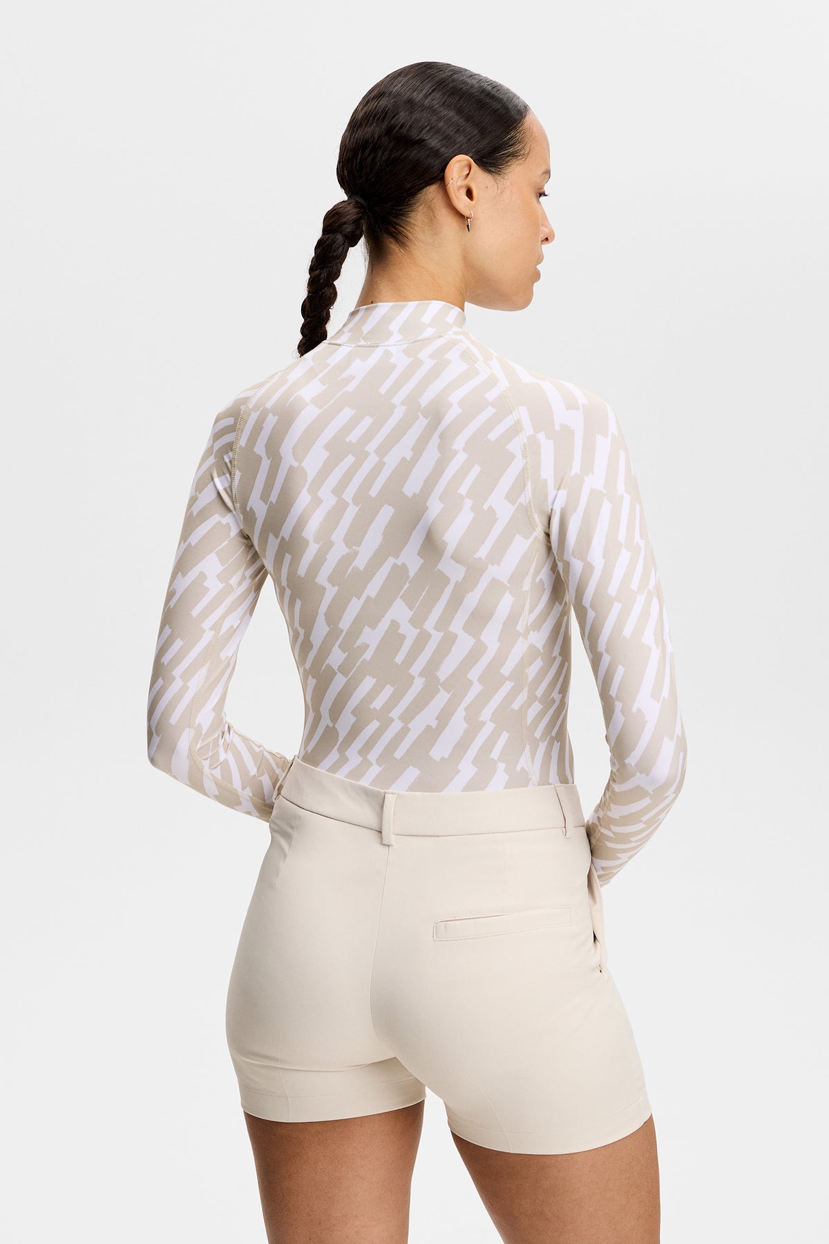 Ella Print Compression Top / Oak Island Fossil M – J.Lindeberg
