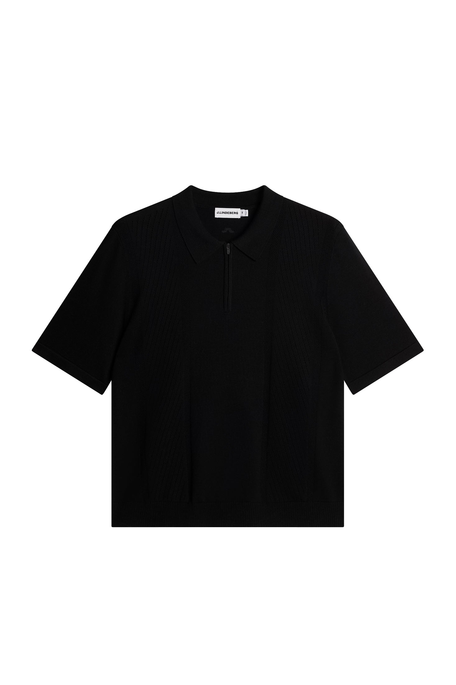 Remy Structure Zip Knit Polo / Black – J.Lindeberg