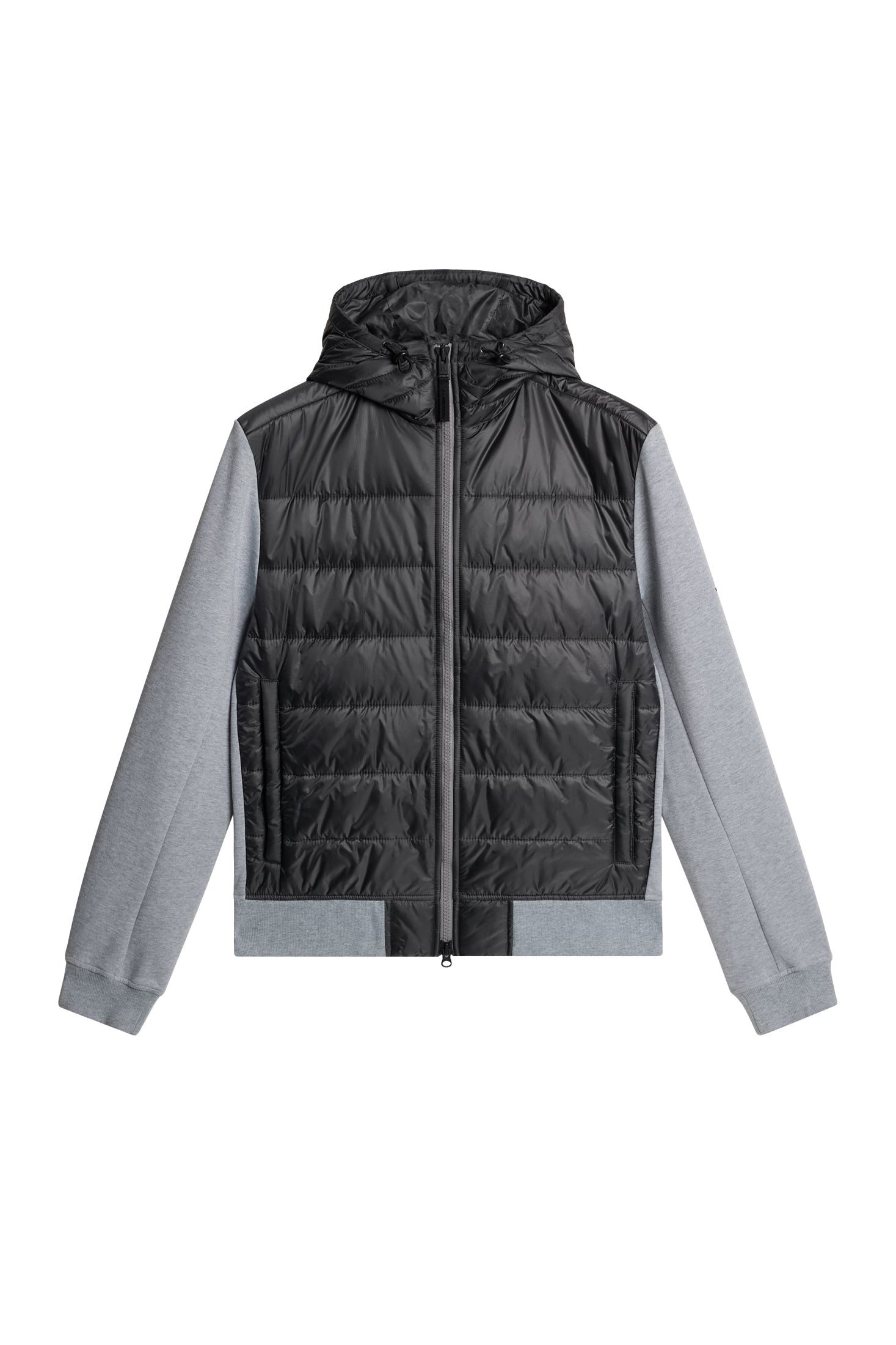 Seth Hybrid Zip Hood / Medium Grey Melange – J.Lindeberg EU