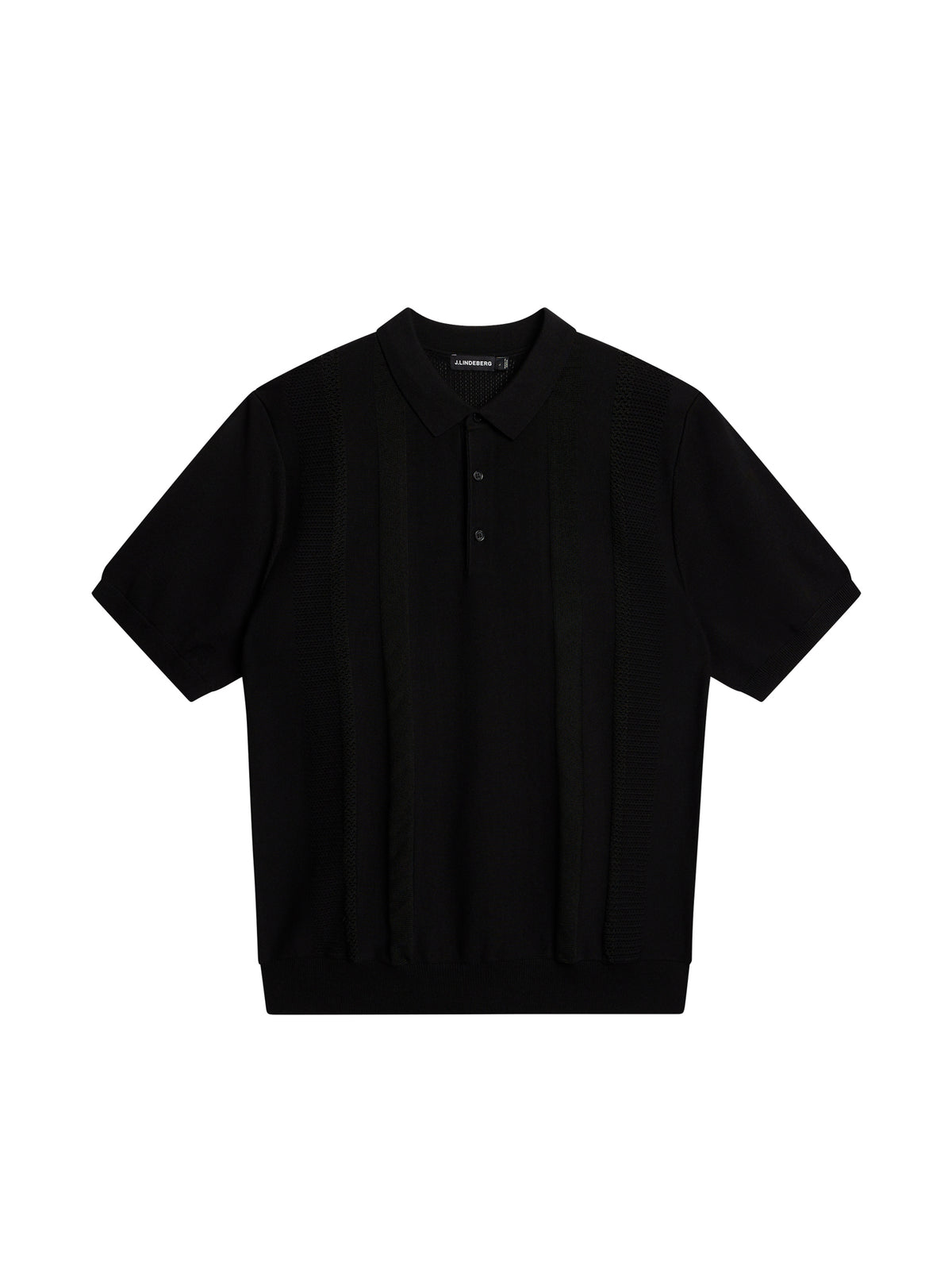 Ryce Texture Blocking Polo / Black – J.Lindeberg