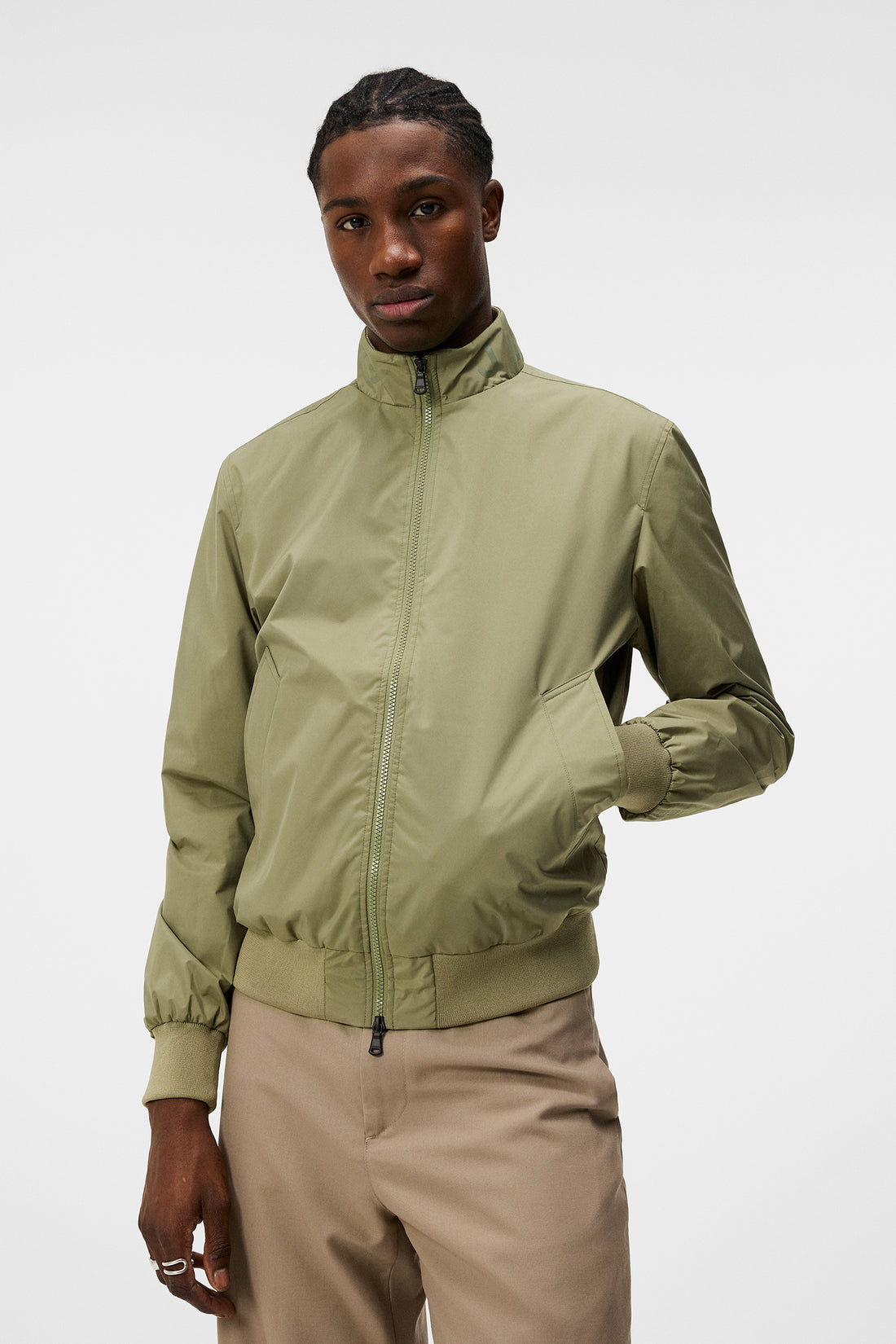 Kevin 2-Layer Bomber / Oil Green – J.Lindeberg