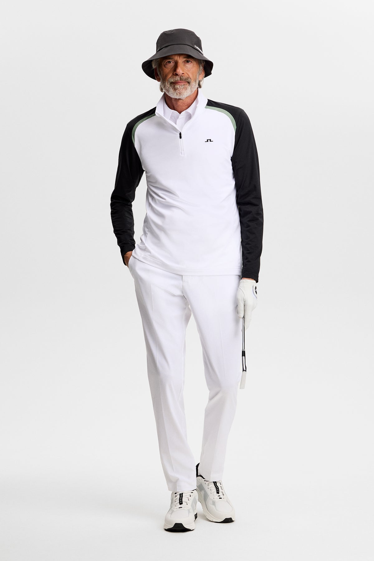 Blake Zip Mid Layer / White – J.Lindeberg