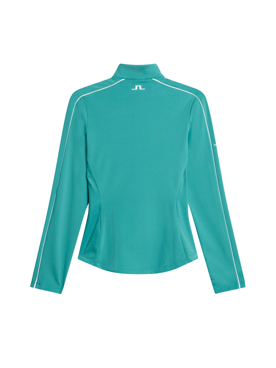 Adiola Quarter Zip Mid Layer / Teal – J.Lindeberg