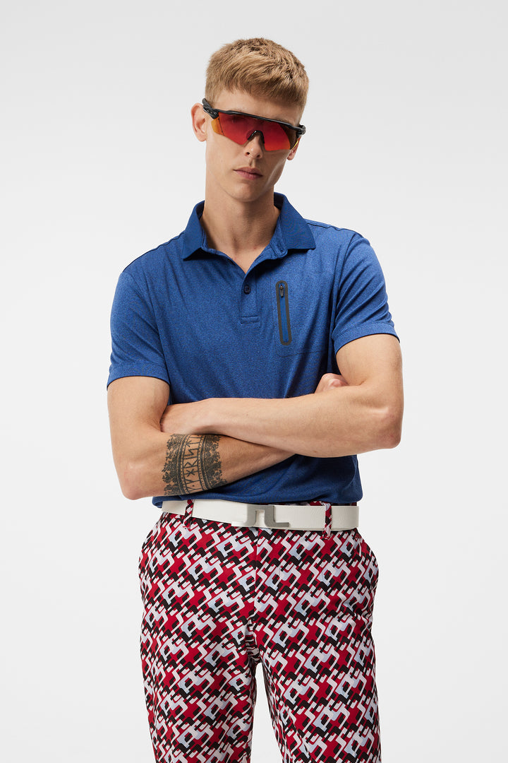 Max Regular Fit Polo / Estate Blue Melange – J.Lindeberg