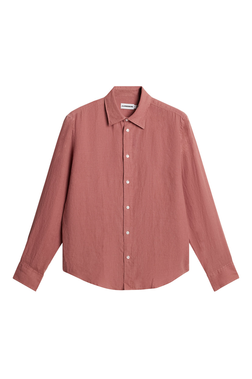 Zachary Clean Linen Shirt / Withered Rose – J.Lindeberg