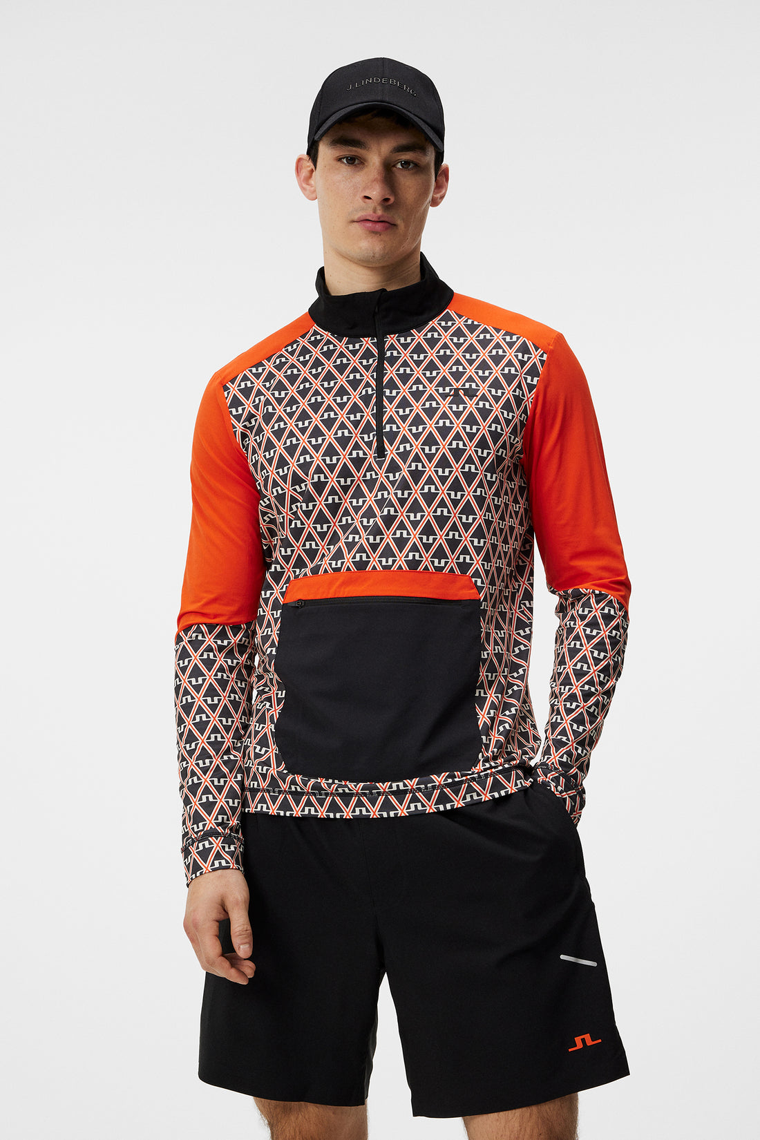 Matias Print Mid Layer / Geo Black – J.Lindeberg