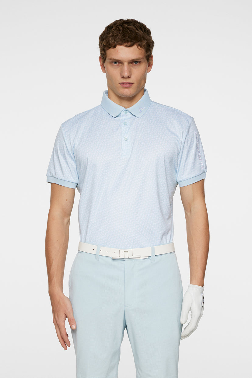Tour Tech Print Polo / Shadow Bridge Winter Sky S – J.Lindeberg