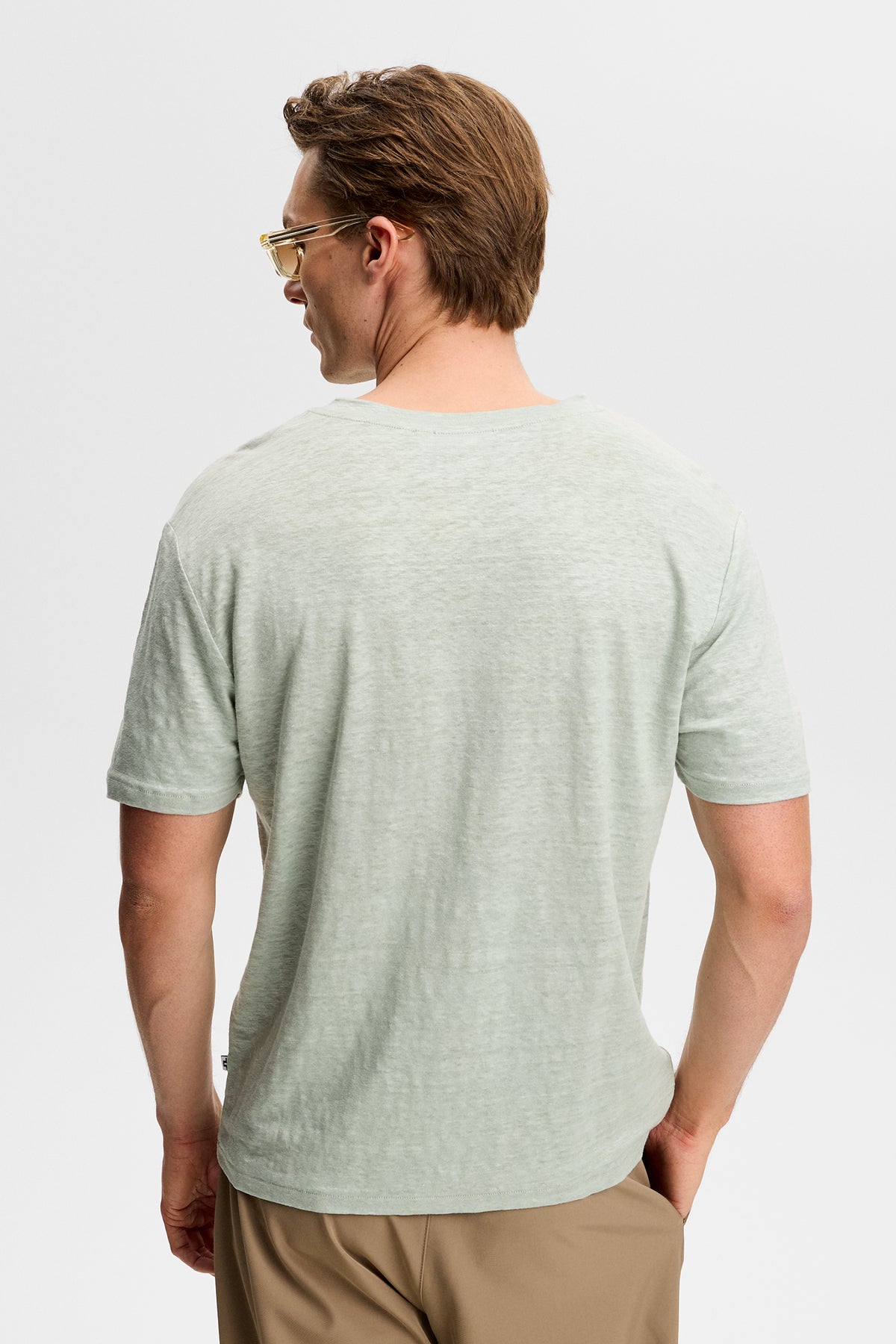 Coma Linen Tee / Jadeite – J.Lindeberg