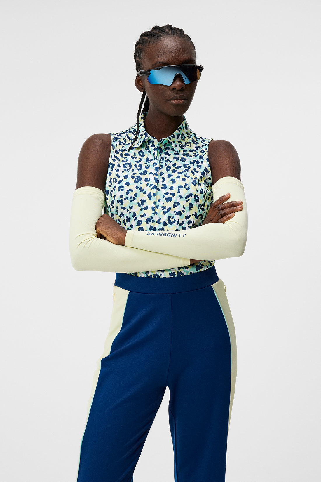 Dena Print Sleeveless Top / Leopard Aruba Blue – J.Lindeberg