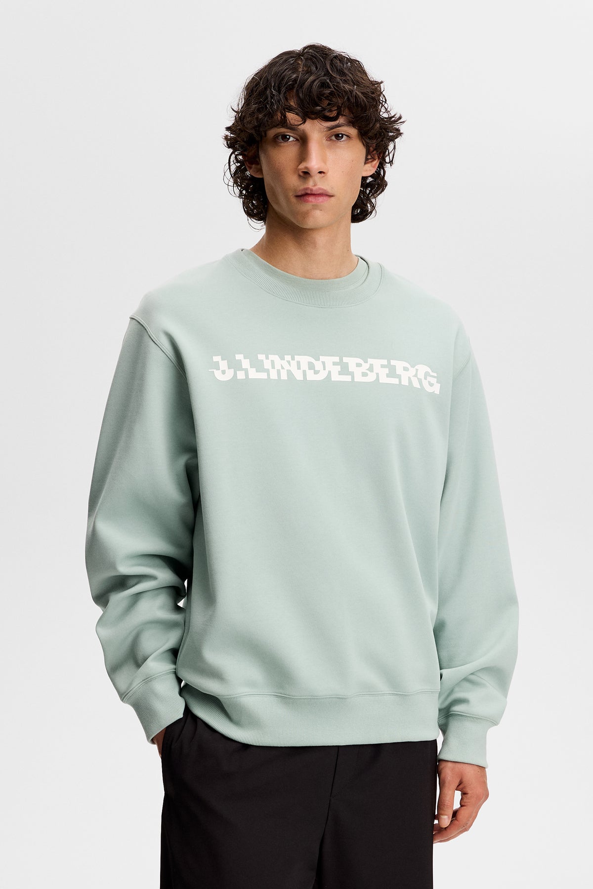 Club Printed Crew Neck / Jadeite – J.Lindeberg