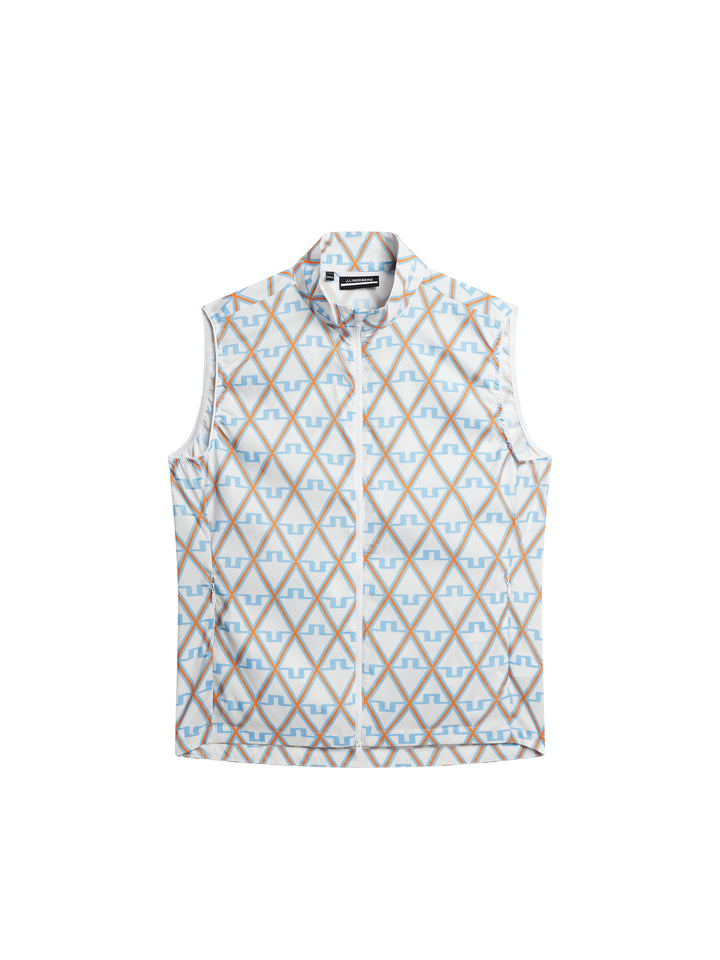 Ash Light Packable Vest Print / Little Boy Blue Diamond – J.Lindeberg