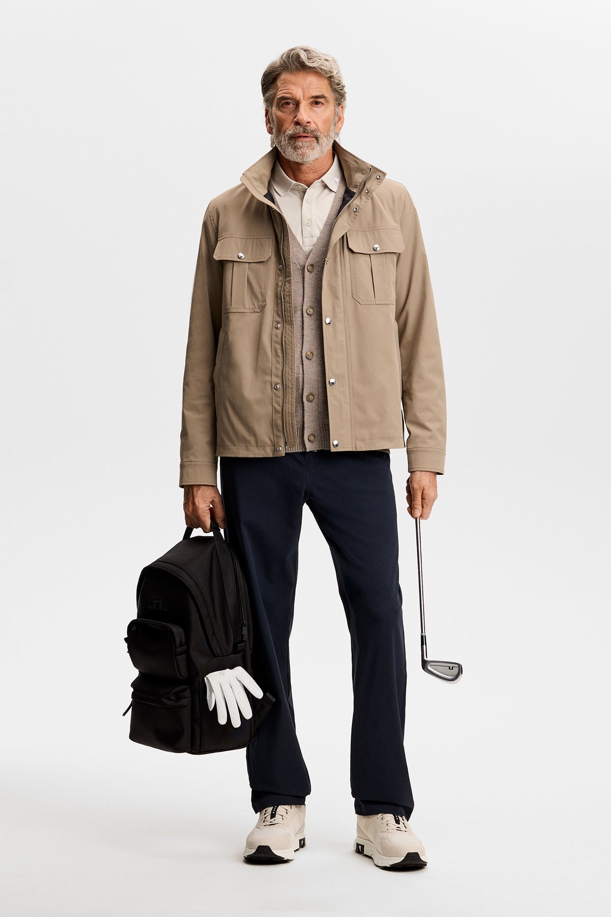 Jared Merino Cardigan / Brindle Melange – J.Lindeberg