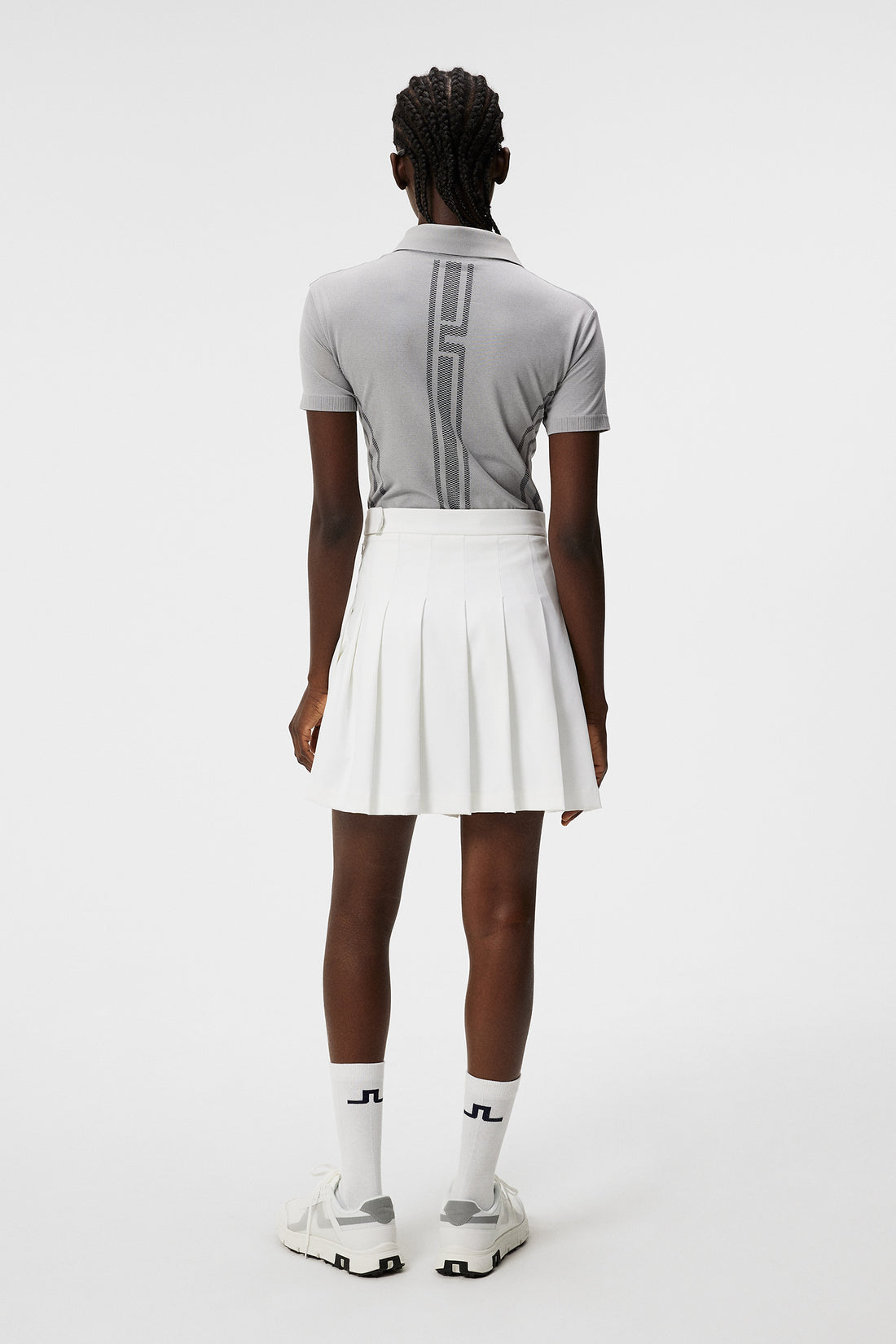 Azalea Seamless Polo / Light Grey Melange – J.Lindeberg