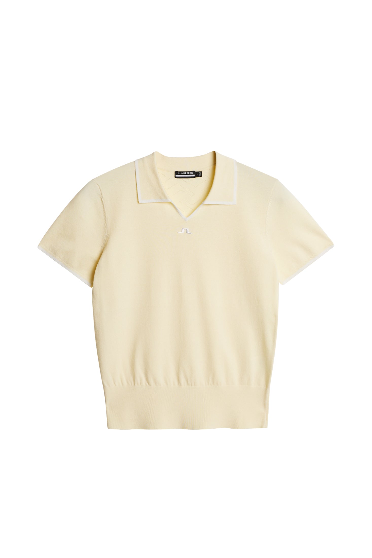 Malva Knitted Polo Shirt / Lemon Icing – J.Lindeberg
