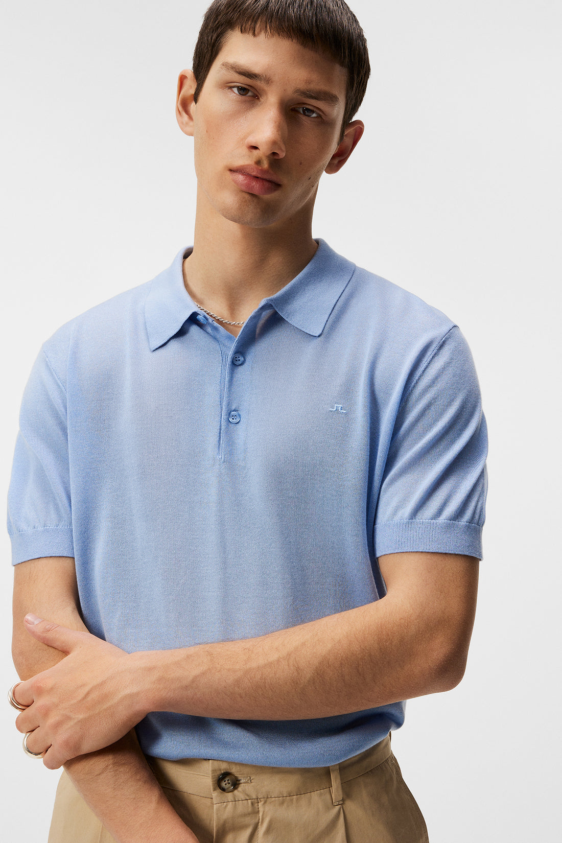Ridge Lyocell Silk Polo / Chambray Blue – J.Lindeberg