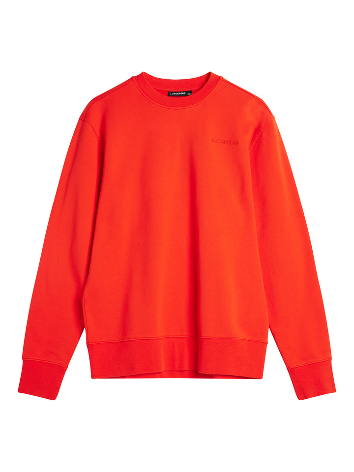 Chip Crew Neck Sweatshirt / Fiery Red – J.Lindeberg