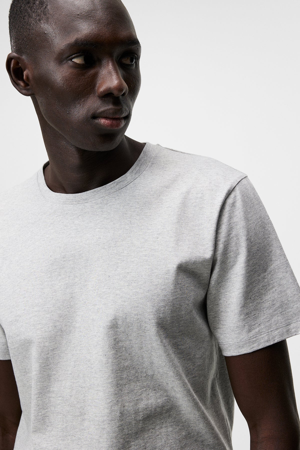 Sid Basic Cotton Tee / Light Grey Melange – J.Lindeberg