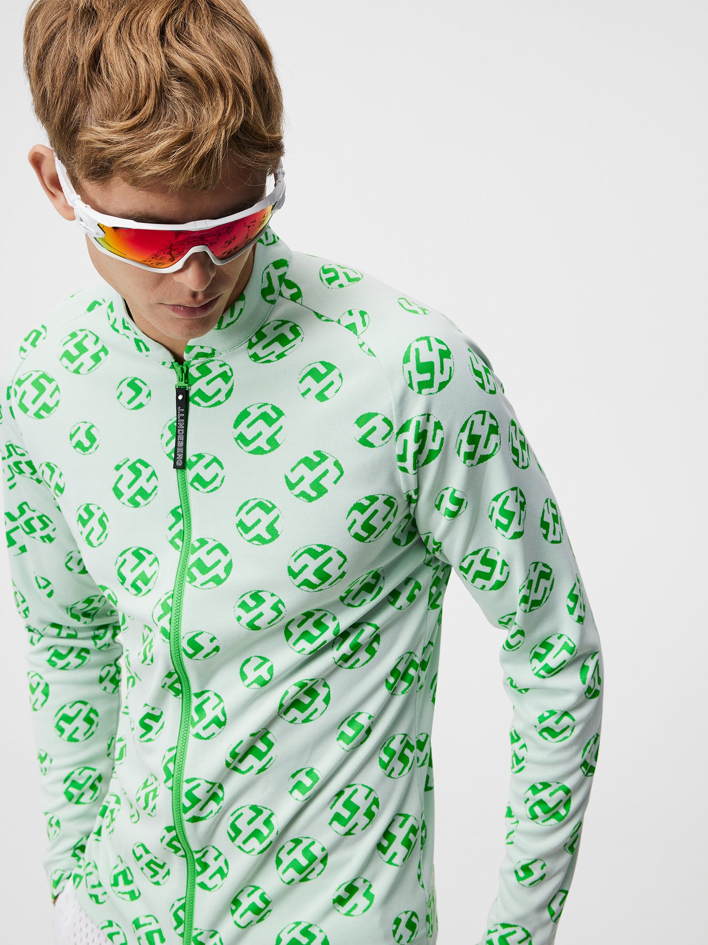 Patric Jacquard Mid Layer / White Sphere Dot – J.Lindeberg